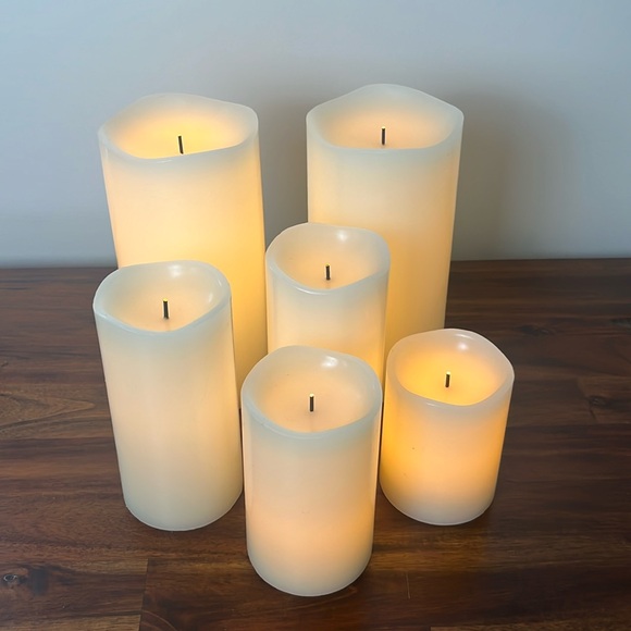 Other | 6 Led Flameless Glow Wick Wax Candles | Poshmark